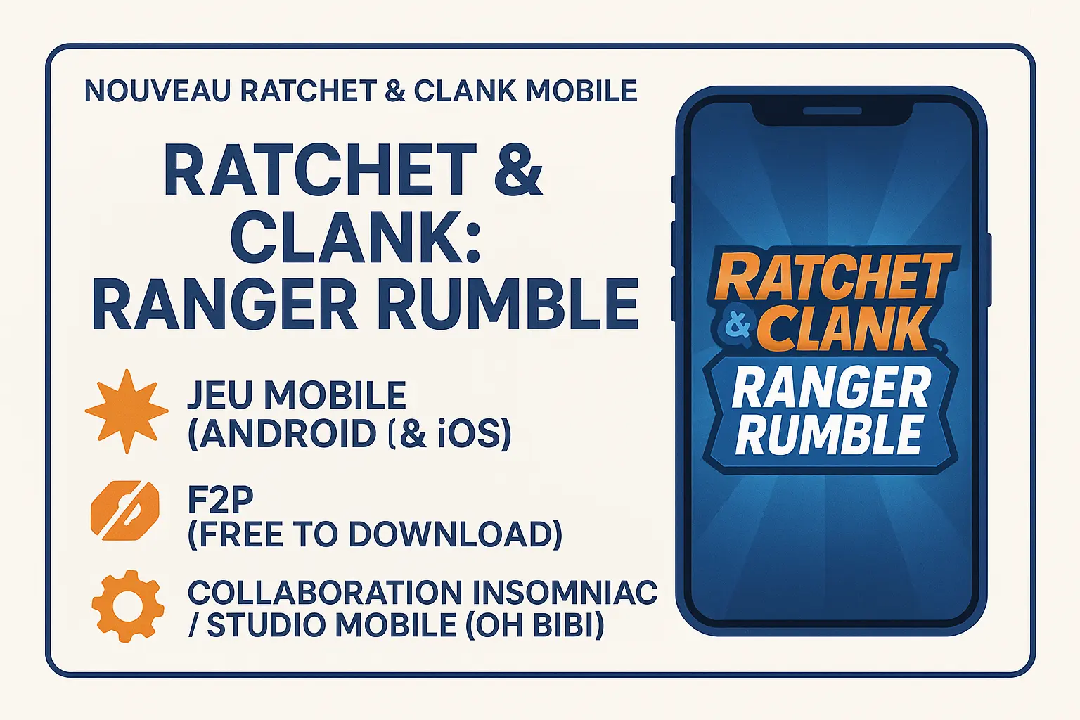 Ratchet & Clank: Ranger Rumble, nouveau jeu mobile F2P surprise de ...